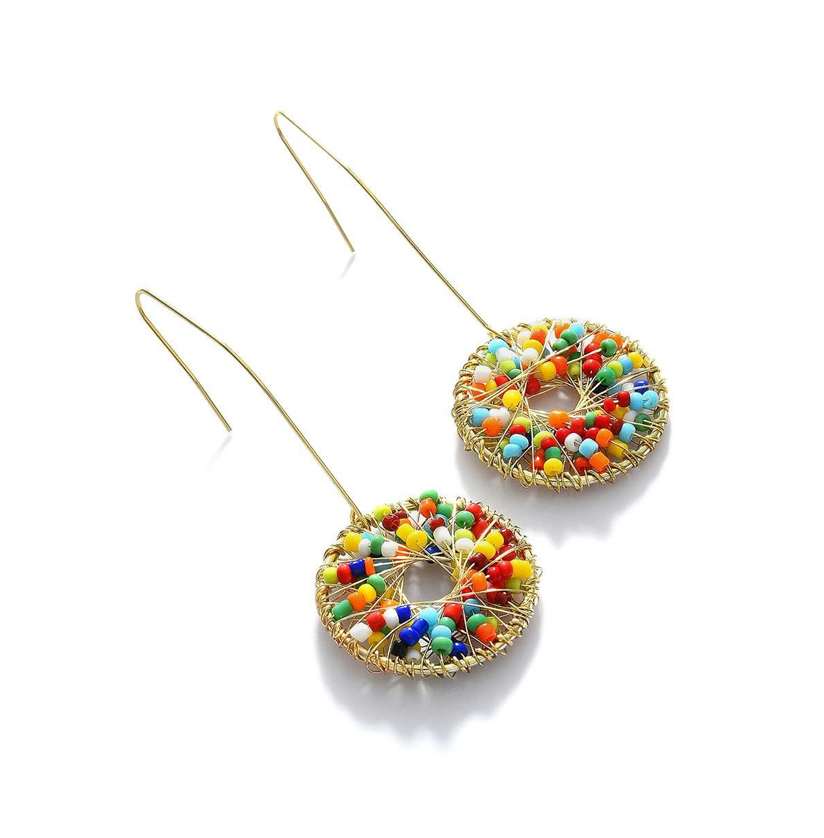 Click here for Sohi Womens Bead-Cluster Drop Earrings - Multicolo... prices