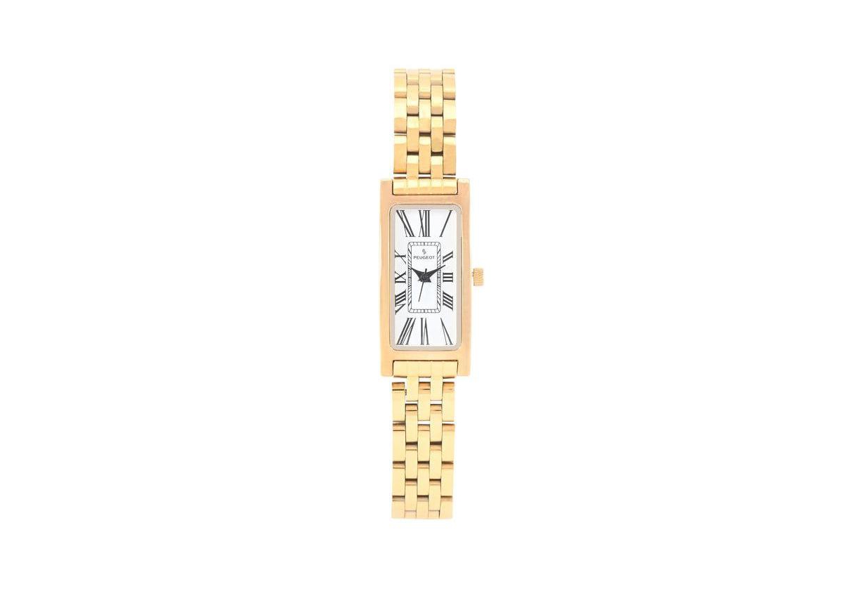 Click here for Peugeot Womens 35x18mm 14K Gold-Plated Rectangular... prices