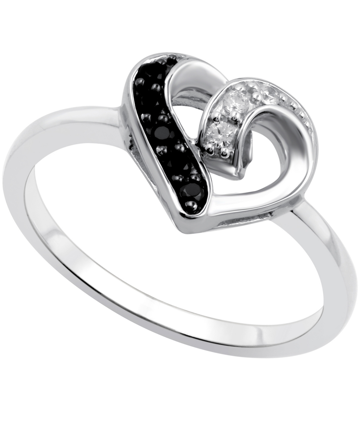 Click here for Diamond Heart Ring (1/10 ct. t.w.) in Sterling Sil... prices