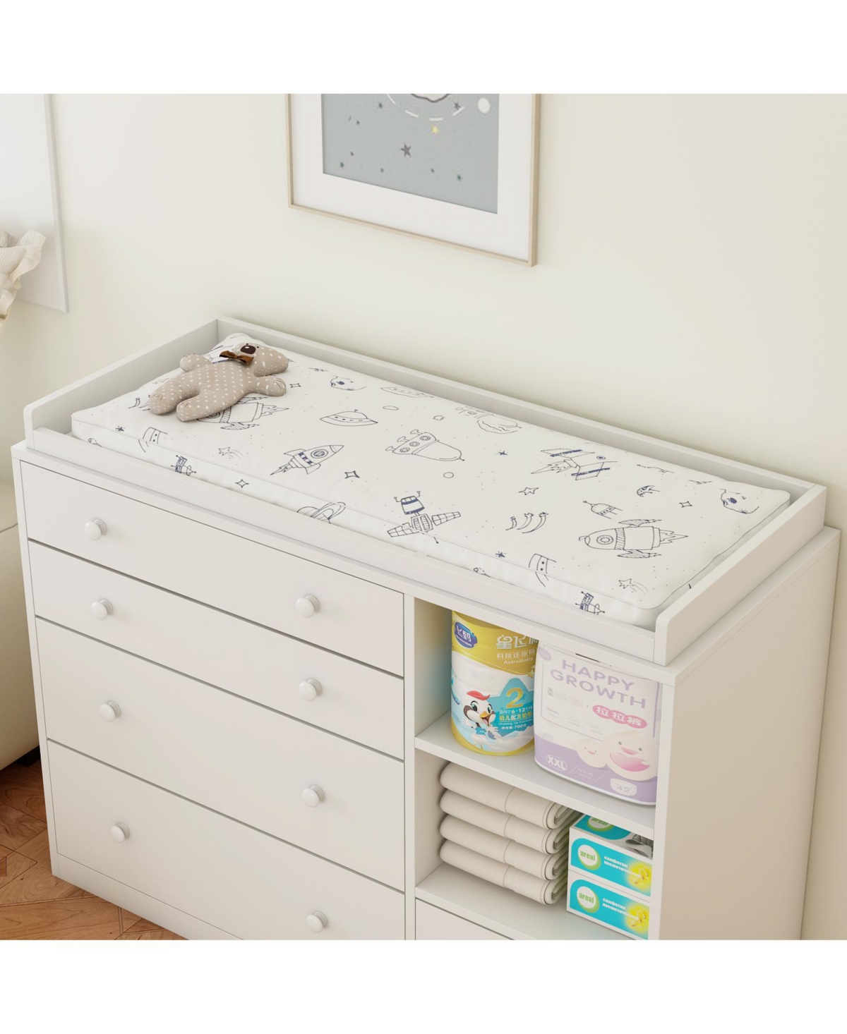 Click here for Famapy Baby Nursery Dresser with 5 Drawers and 2 S... prices