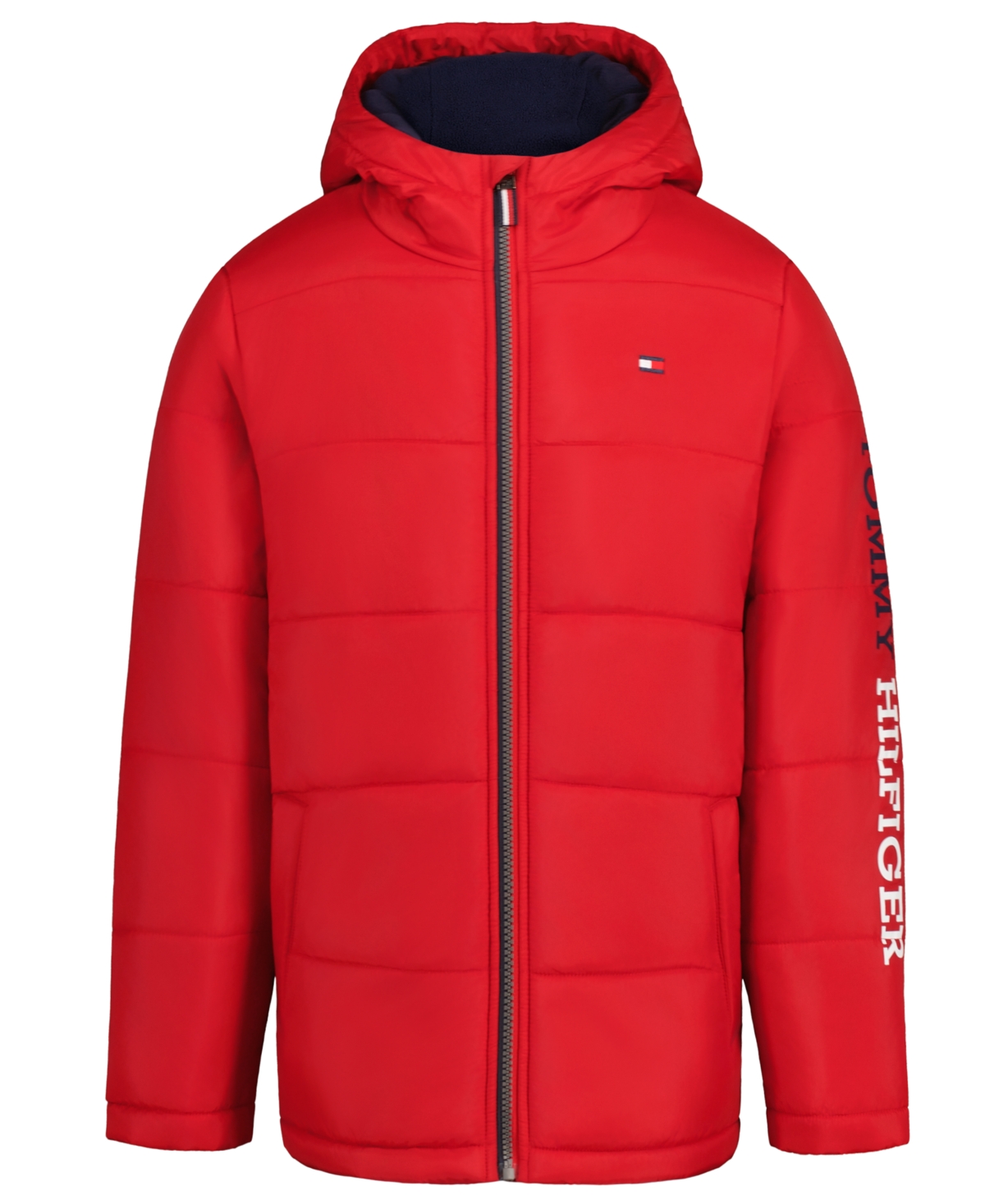 Click here for Tommy Hilfiger Boys 4-7 Logo Puffer Jacket - Scarl... prices