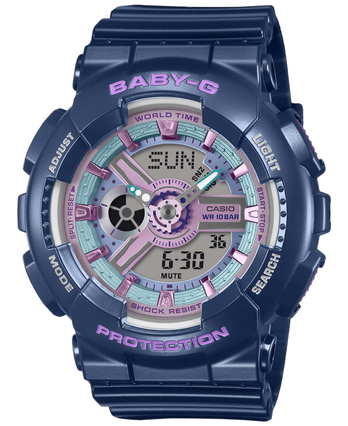 Click here for G-Shock Womens Baby-g Japanese Quartz Navy Resin W... prices