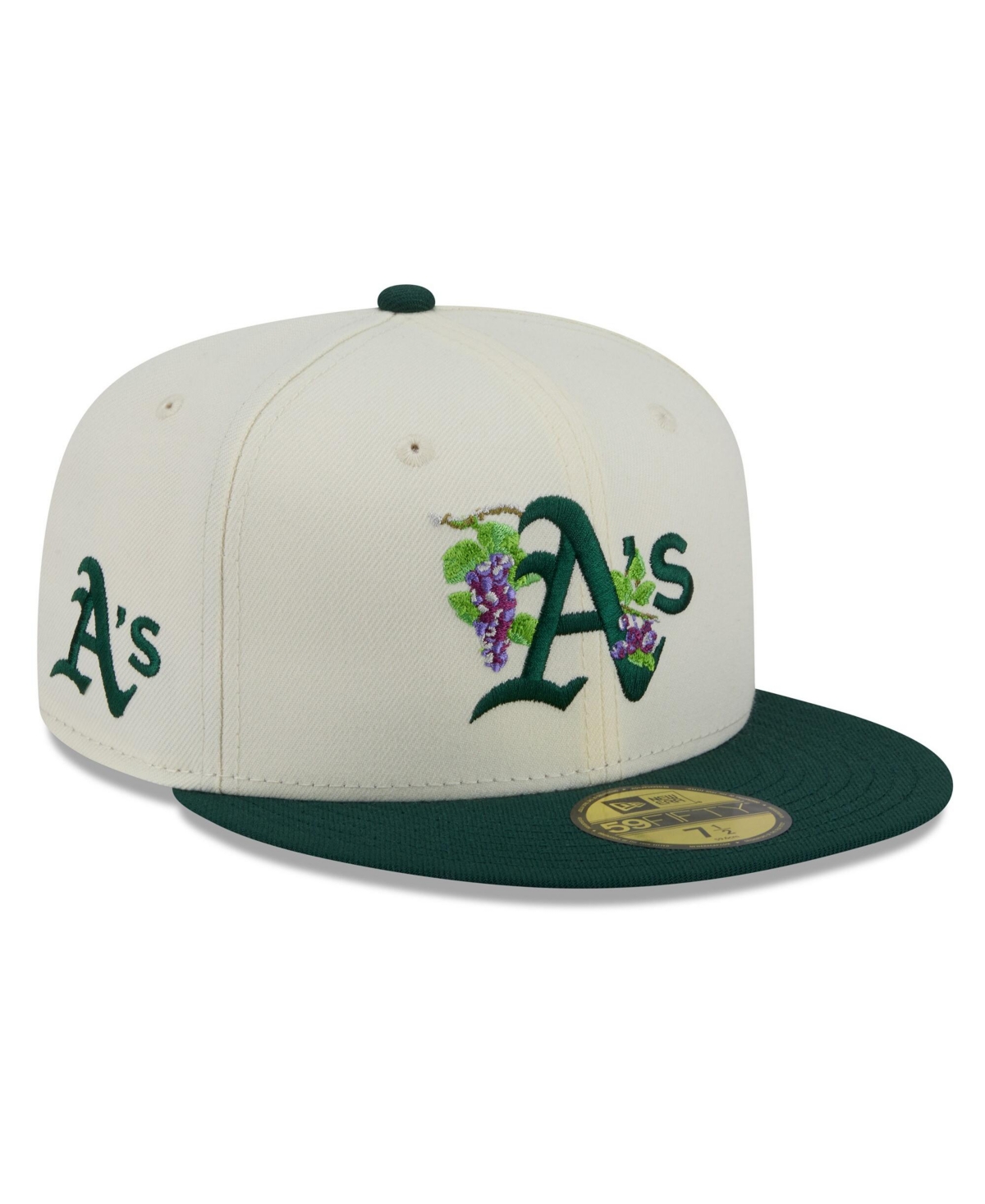 Click here for New Era Mens White  Green Athletics Blossom 59FIFT... prices