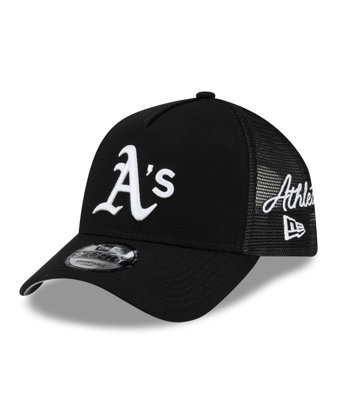 Click here for New Era Mens Black Athletics Side Script 9FORTY A-... prices