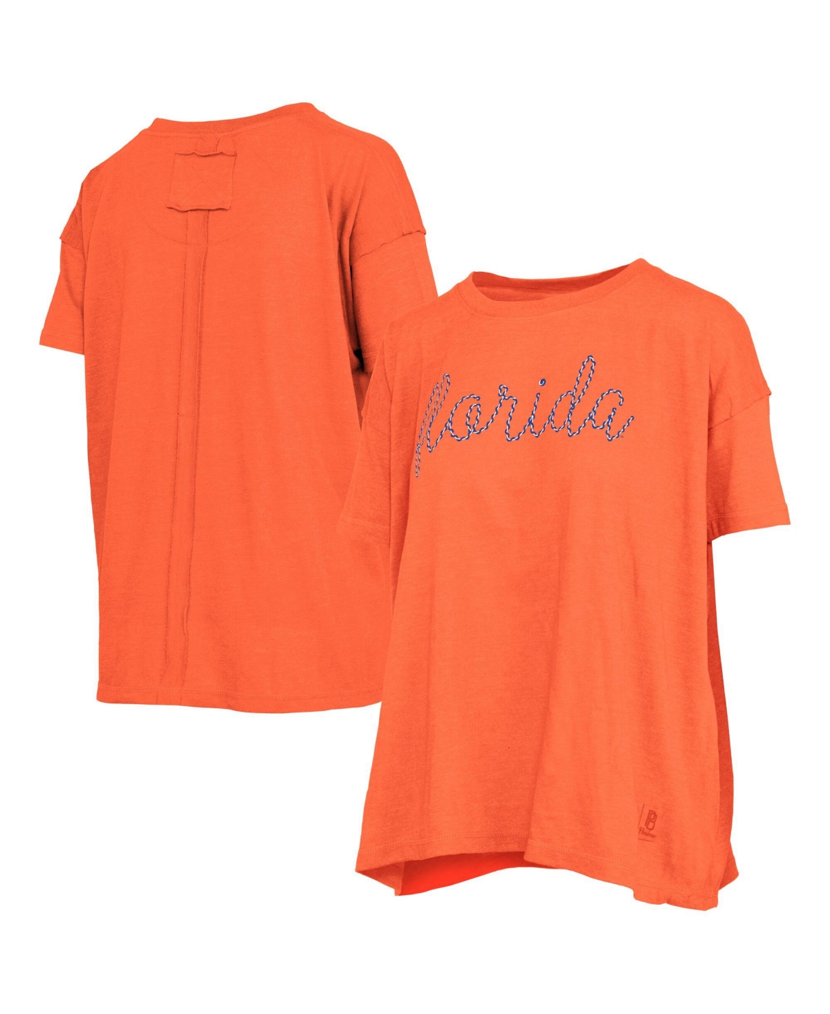 Click here for Pressbox Womens Heather Orange Florida Gators Swir... prices