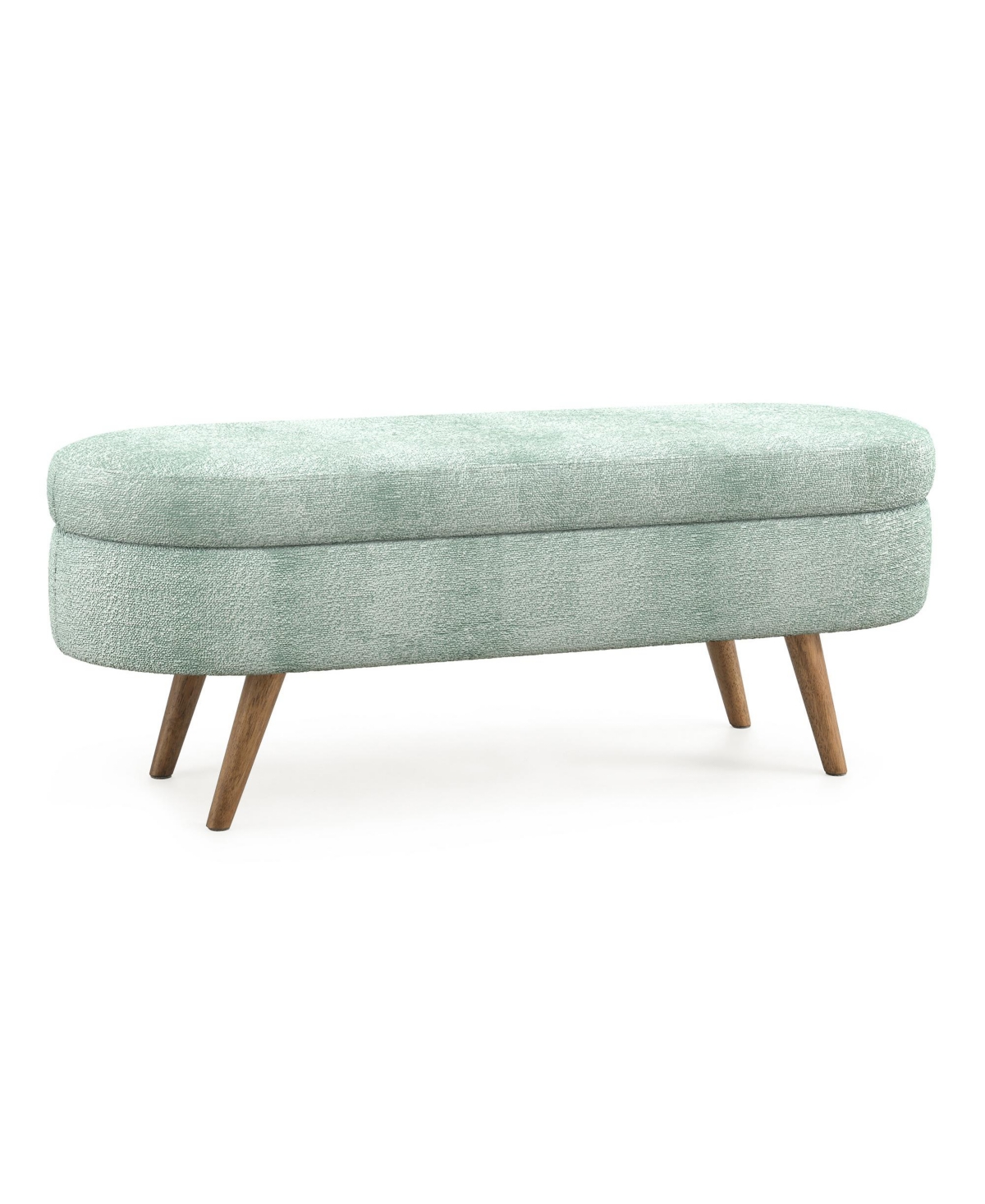 Click here for sumyeg Oval Storage Ottoman Bench with Rubber Wood... prices