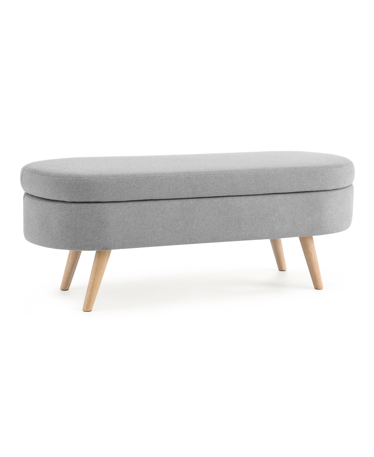 Click here for sumyeg Oval Storage Ottoman Bench with Rubber Wood... prices