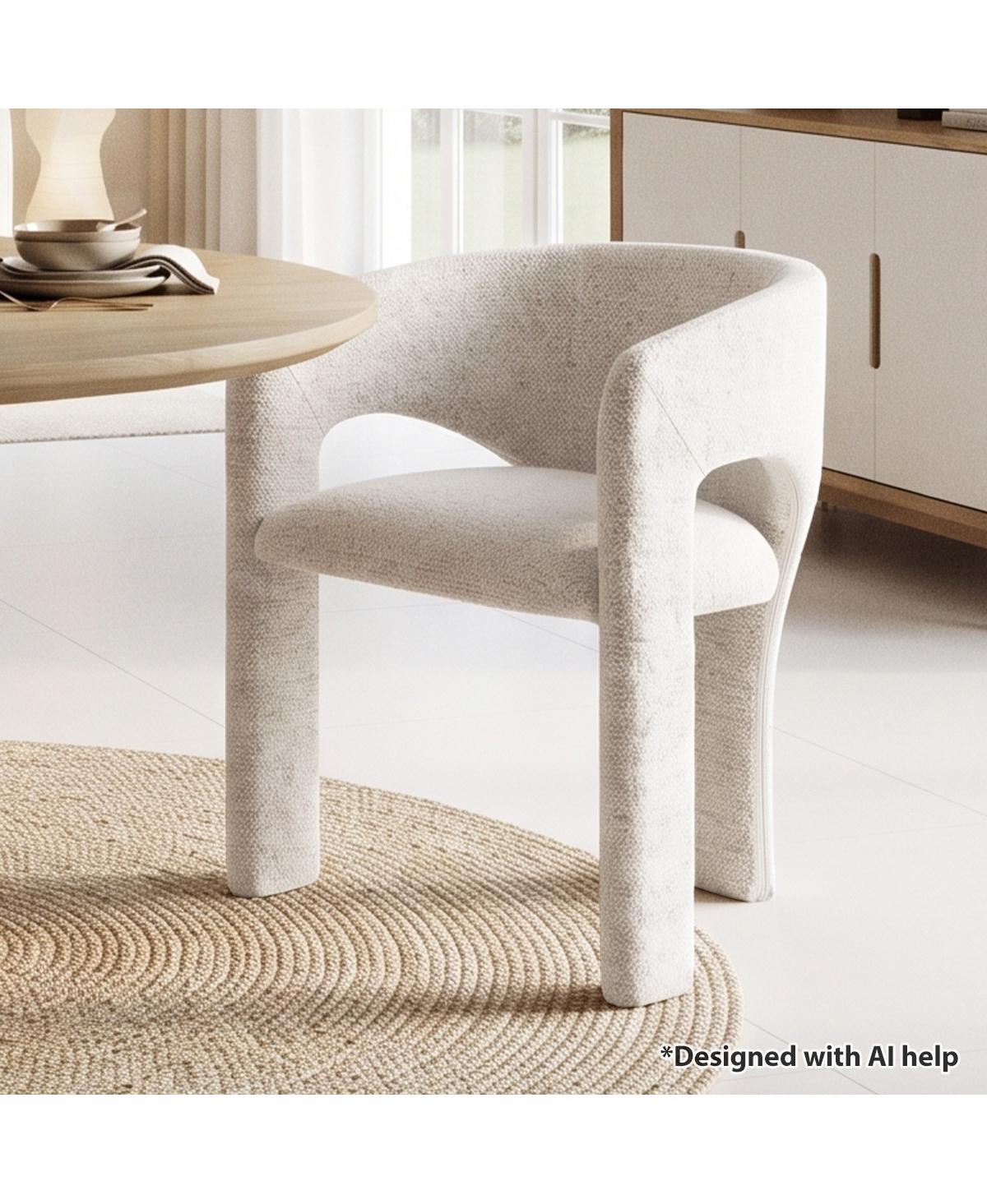 Click here for Maison Boucle Upholstered Barrel Dining Chair  Che... prices