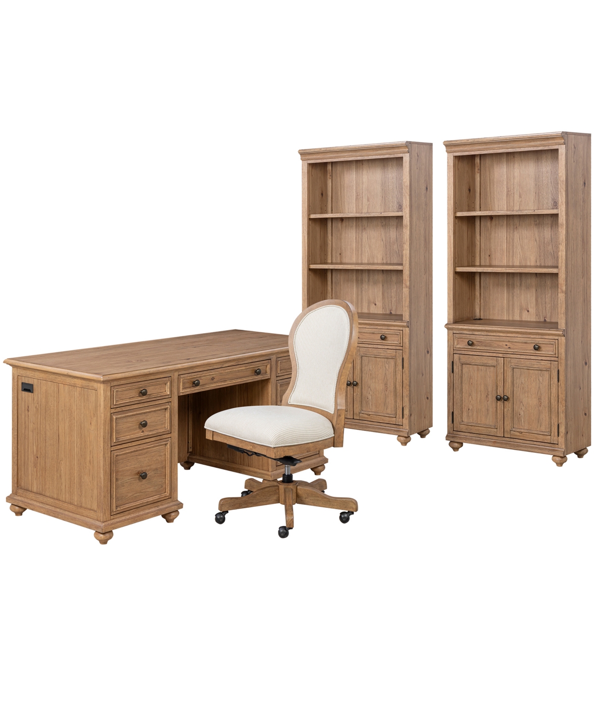 Click here for Willowmere 4-Piece Home Office Set (Executive Desk... prices