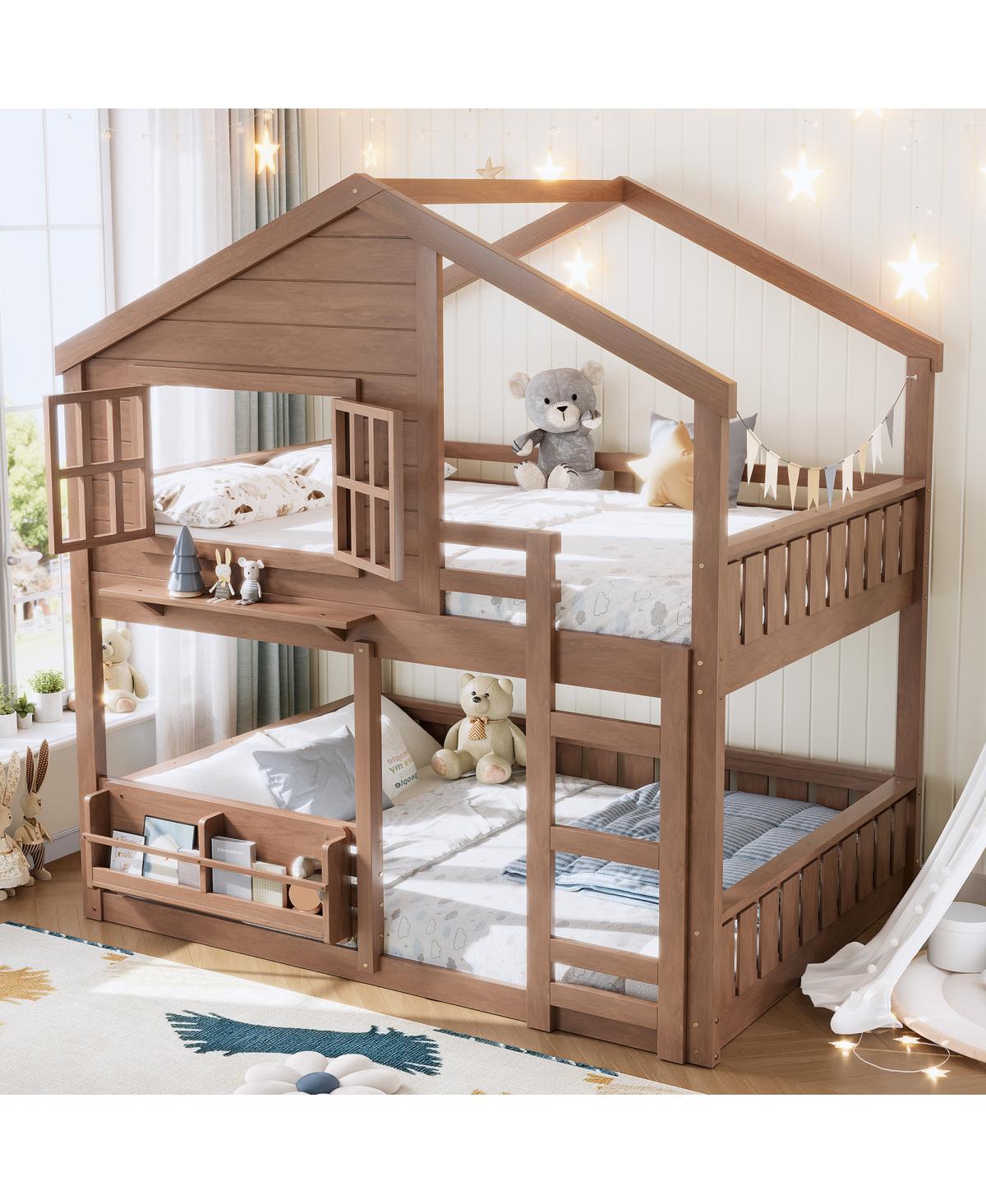 Click here for Streamdale Furniture House Bunk Bed with Bookshelf... prices