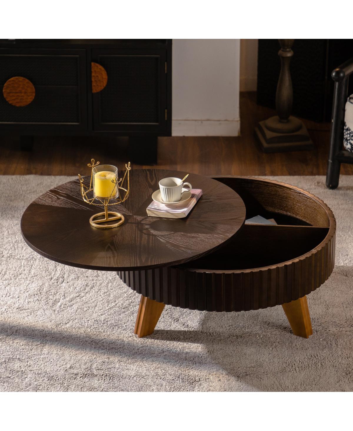Click here for Streamdale Furniture 31.5 Retro Round Coffee Table... prices