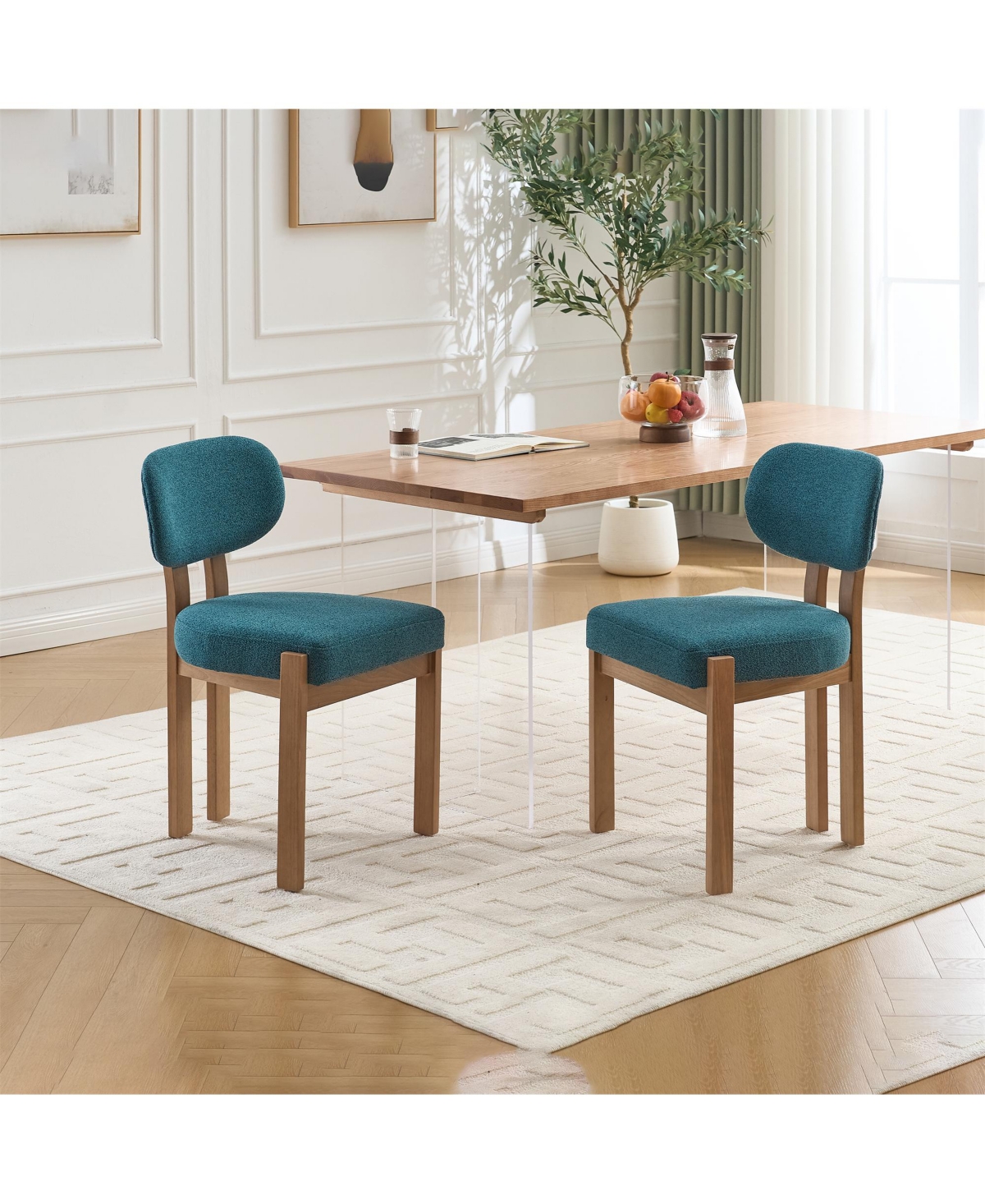 Click here for Clihome 2 Pack Modern Dining Chairs  Soft Sponge F... prices