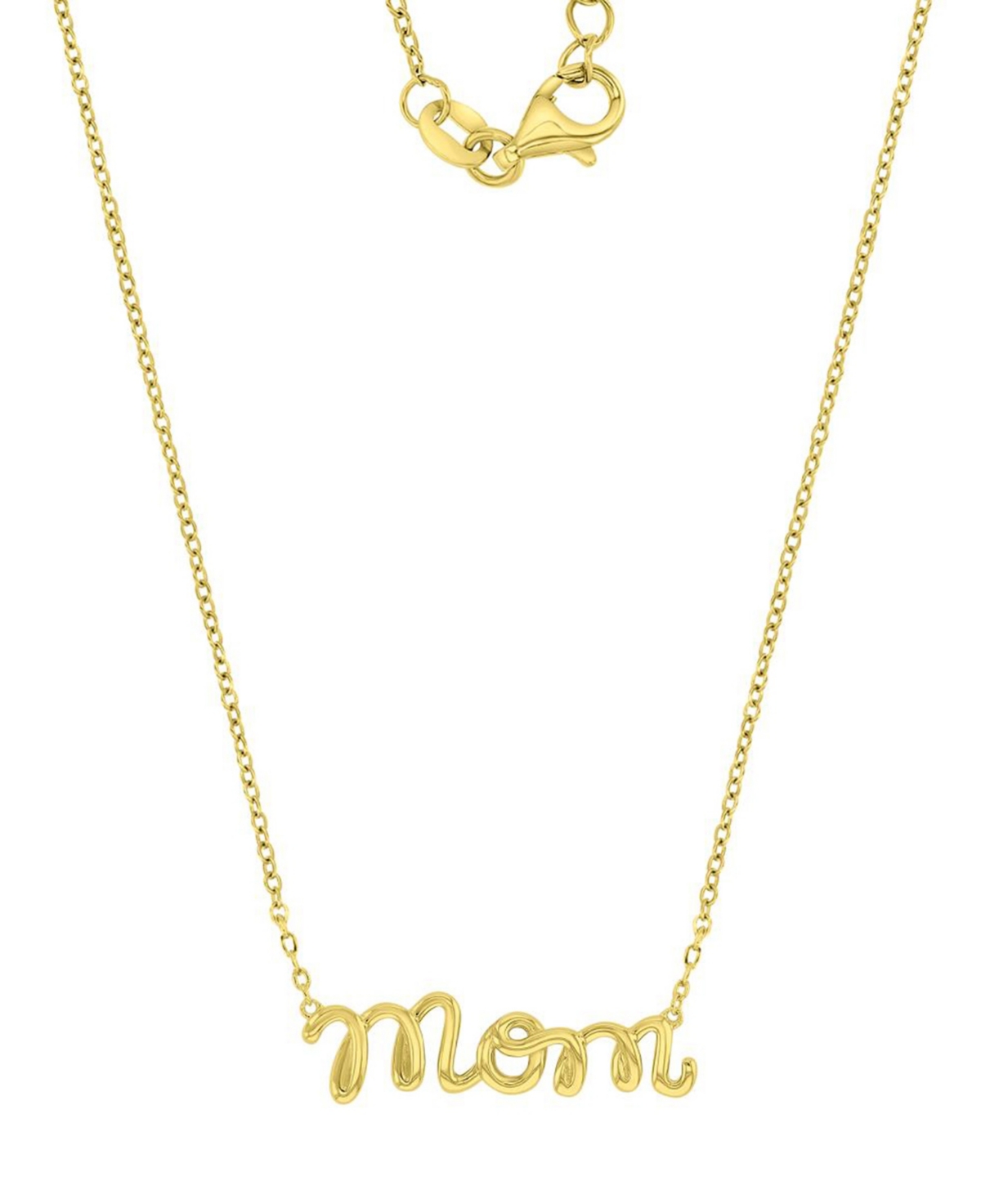 Click here for Macys 14k Gold-Plated Mom Style Charm Necklace - G... prices