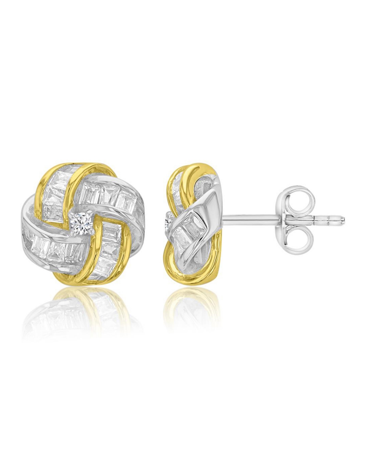 Click here for Macys Crystal Love Knot Earrings - Gold prices