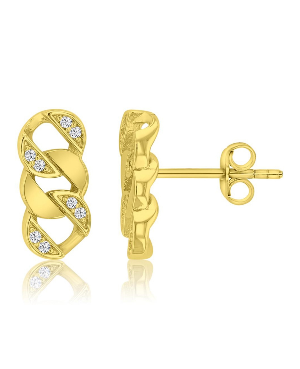 Click here for Macys 14k Gold-Plated Chain Style Crystal Earrings... prices