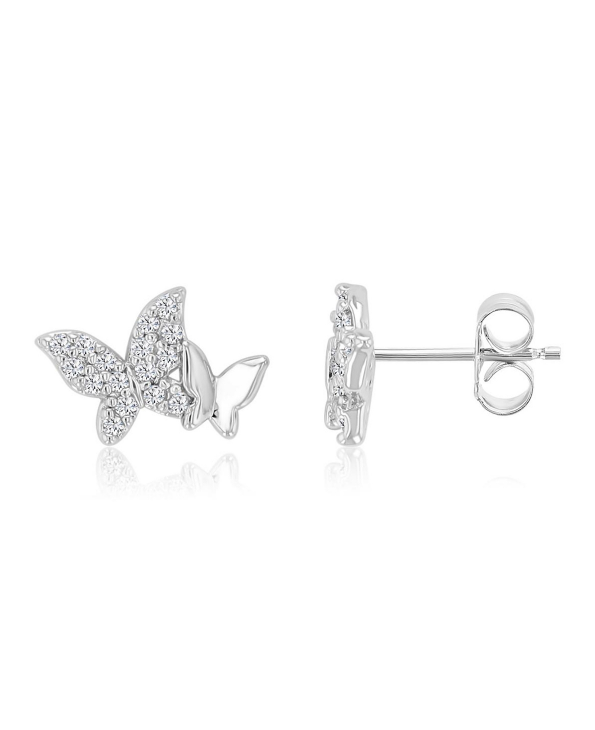 Click here for Macys 14k Gold-Plated Dual Butterfly Earrings - Si... prices