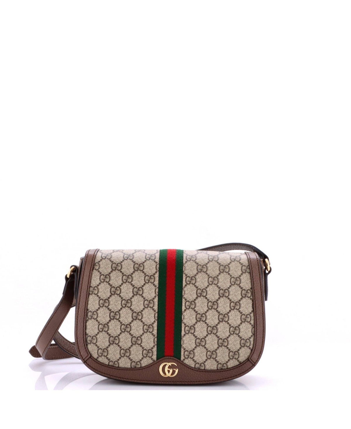 Click here for Pre-Owned Gucci Small Ophidia Saddle Flap Shoulder... prices