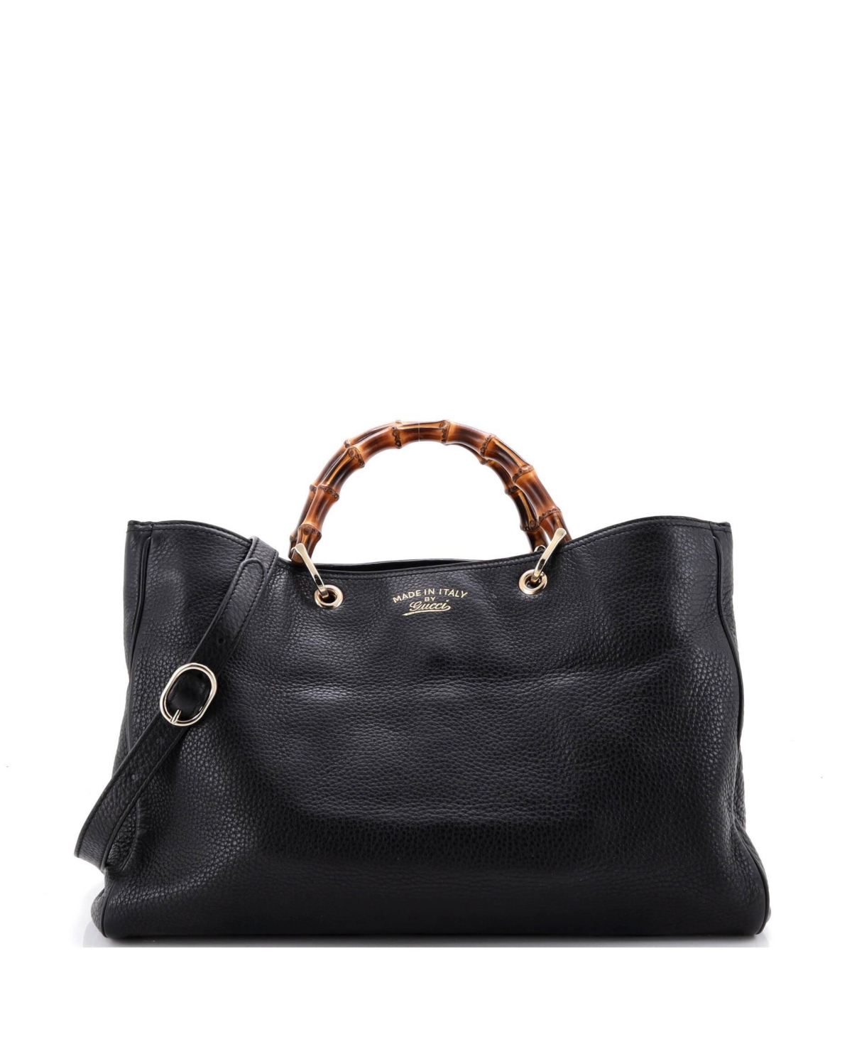 Click here for Pre-Owned Gucci Large Bamboo Shopper Tote Leather... prices