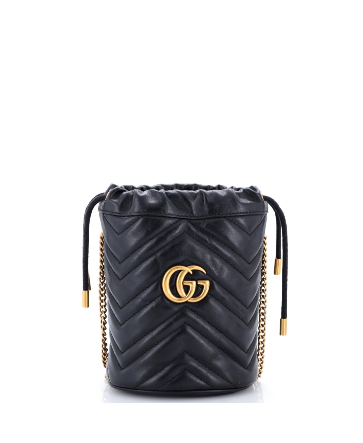 Click here for Pre-Owned Gucci Mini Gg Marmont Bucket Bag Matelas... prices
