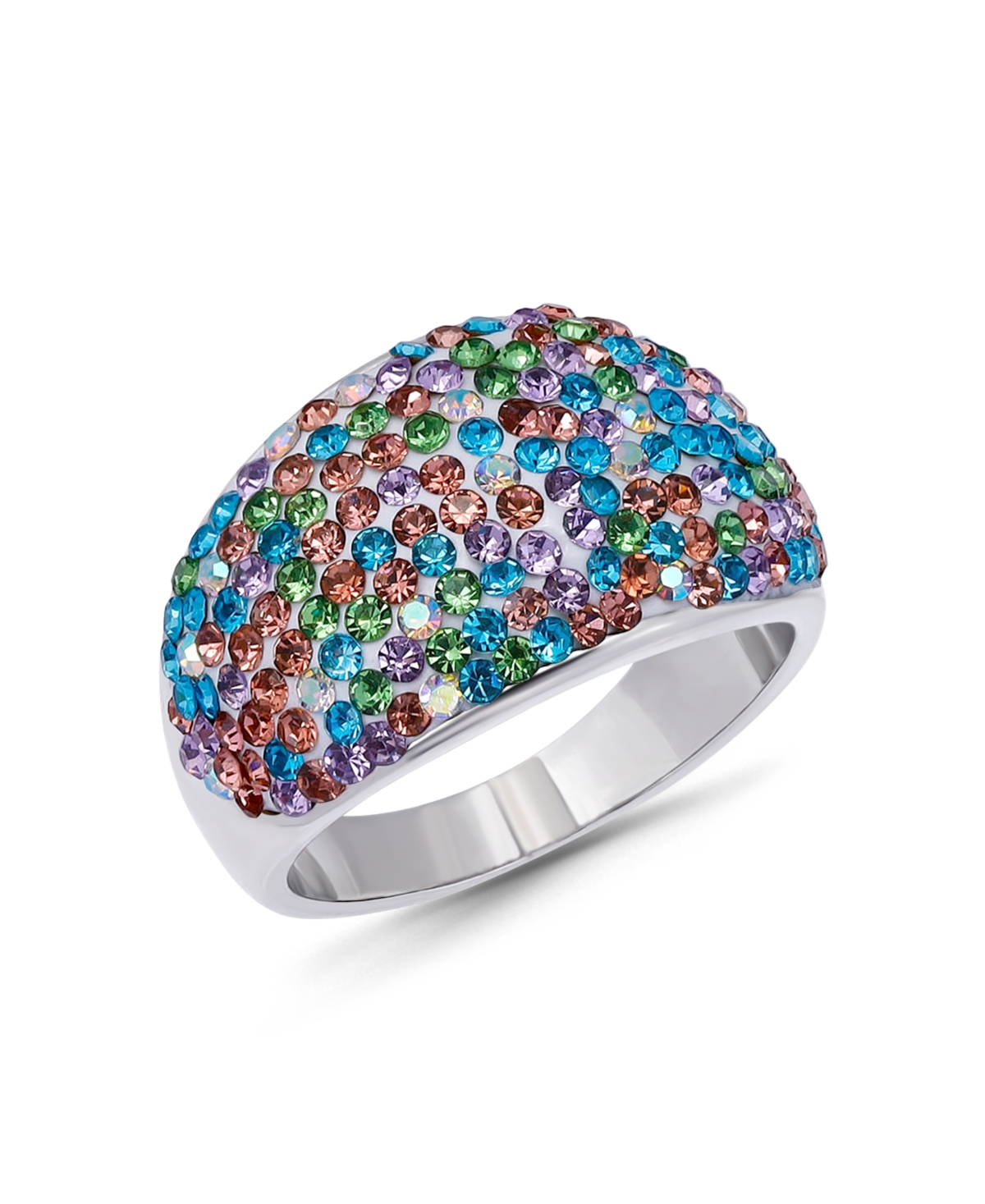 Click here for Macys Pave Crystal Fine Silver-Plated Over Brass P... prices