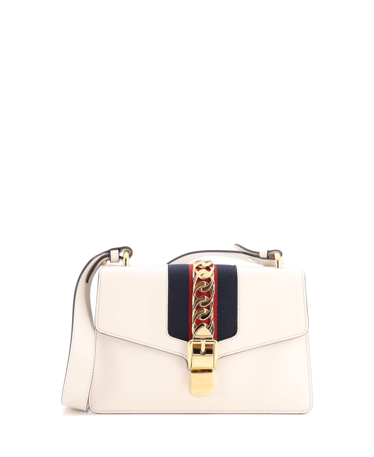 Click here for Pre-Owned Gucci Small Sylvie Shoulder Bag Leather... prices