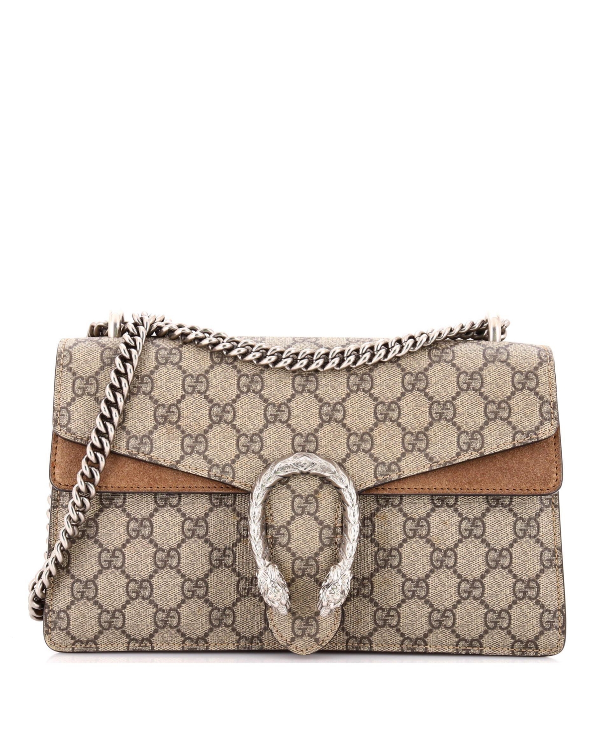 Click here for Pre-Owned Gucci Small Dionysus Bag Gg Coated Canva... prices
