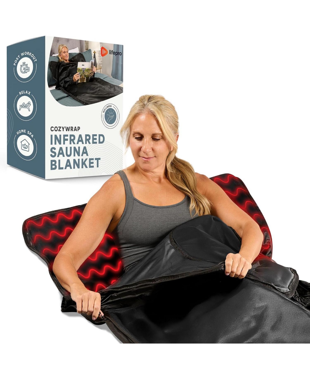 Click here for Lifepro CozyWrap Infrared Sauna Blanket â Dual Z... prices