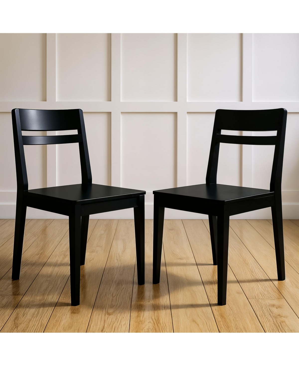 Click here for Grain & Grove Crew Dining Chair  2 Pack - Black prices