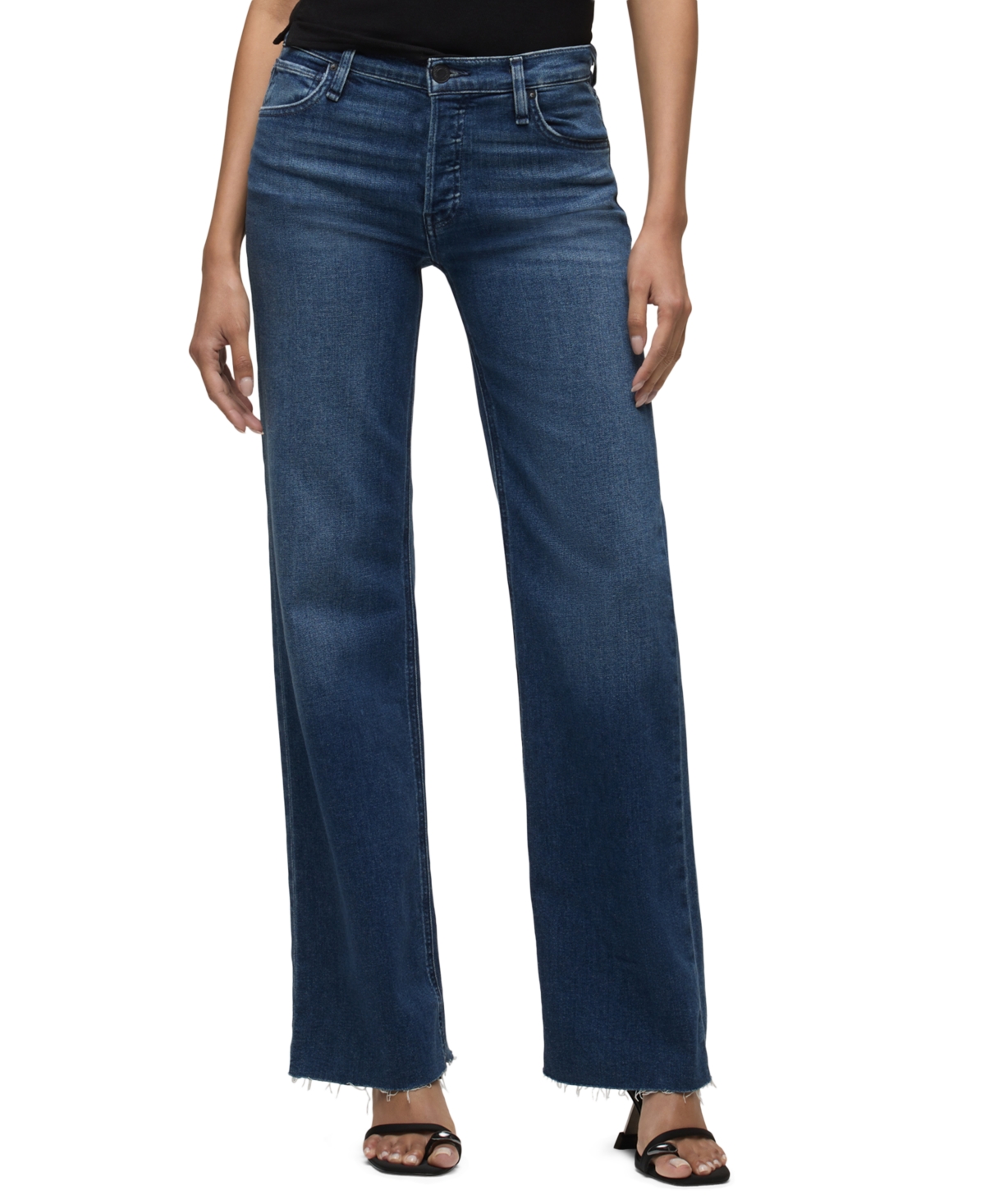 Click here for Hudson Jeans Womens High-Rise Wide-Leg Jeans - Dov... prices