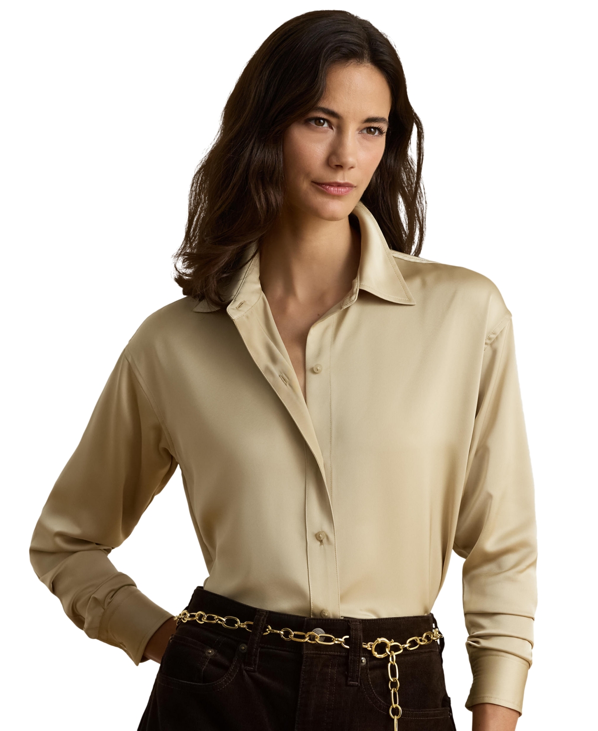 Click here for Lauren Ralph Lauren Womens Relaxed-Fit Satin Charm... prices