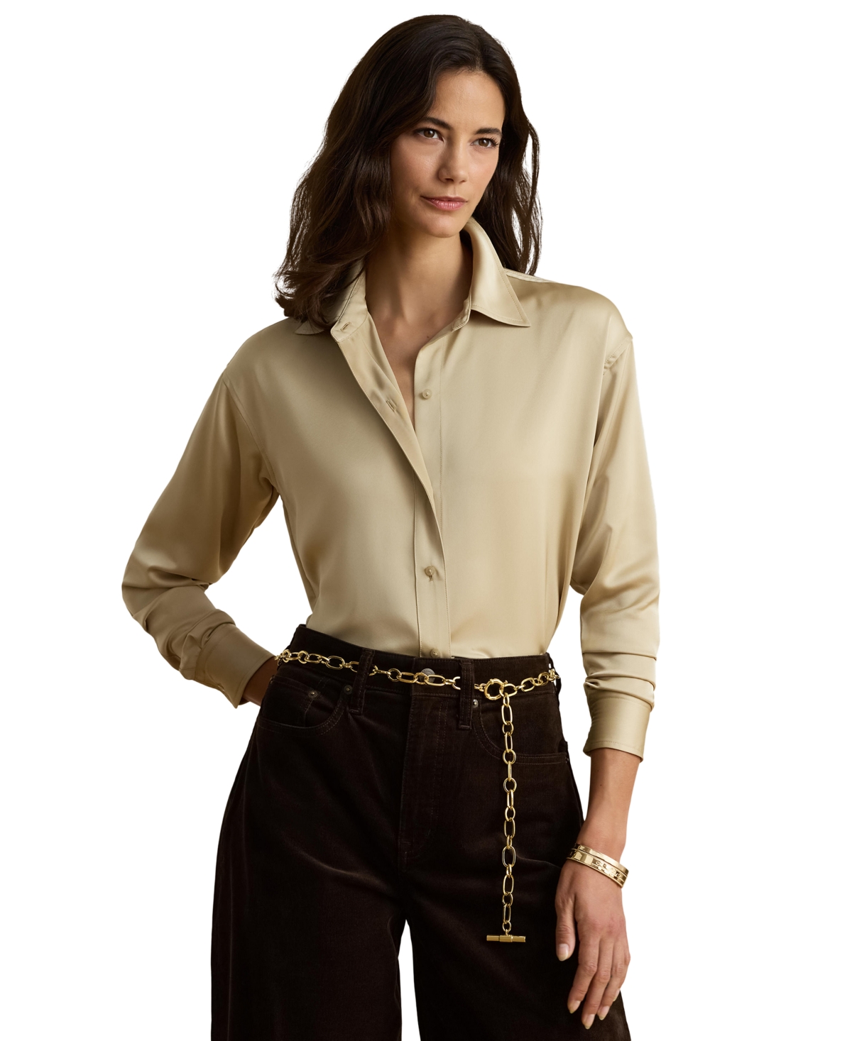 Click here for Lauren Ralph Lauren Womens Relaxed-Fit Satin Charm... prices