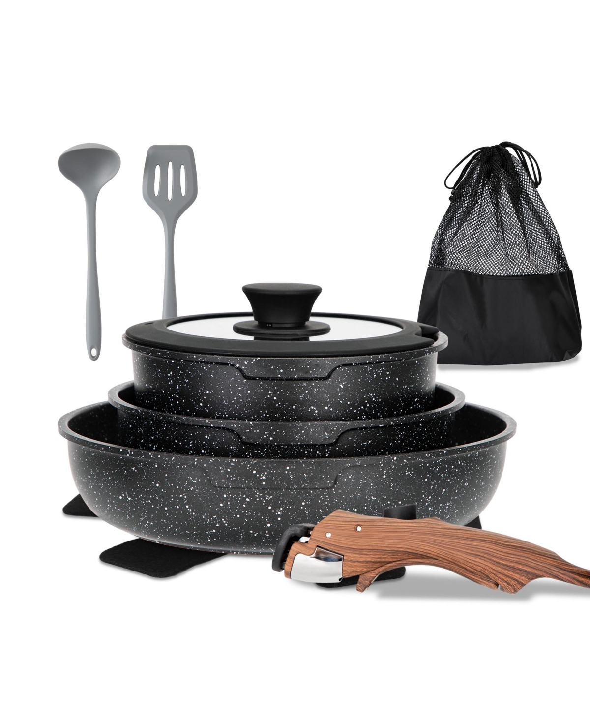 Click here for Piscifun 10 Piece Non Stick Detachable Handle Stac... prices