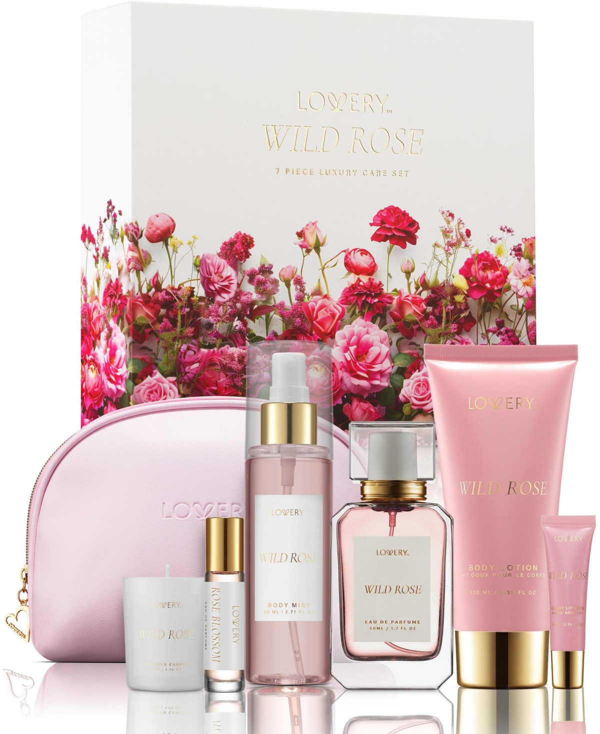 Click here for Lovery 8-Pices. Wild Rose Bath and Body Care Gift... prices