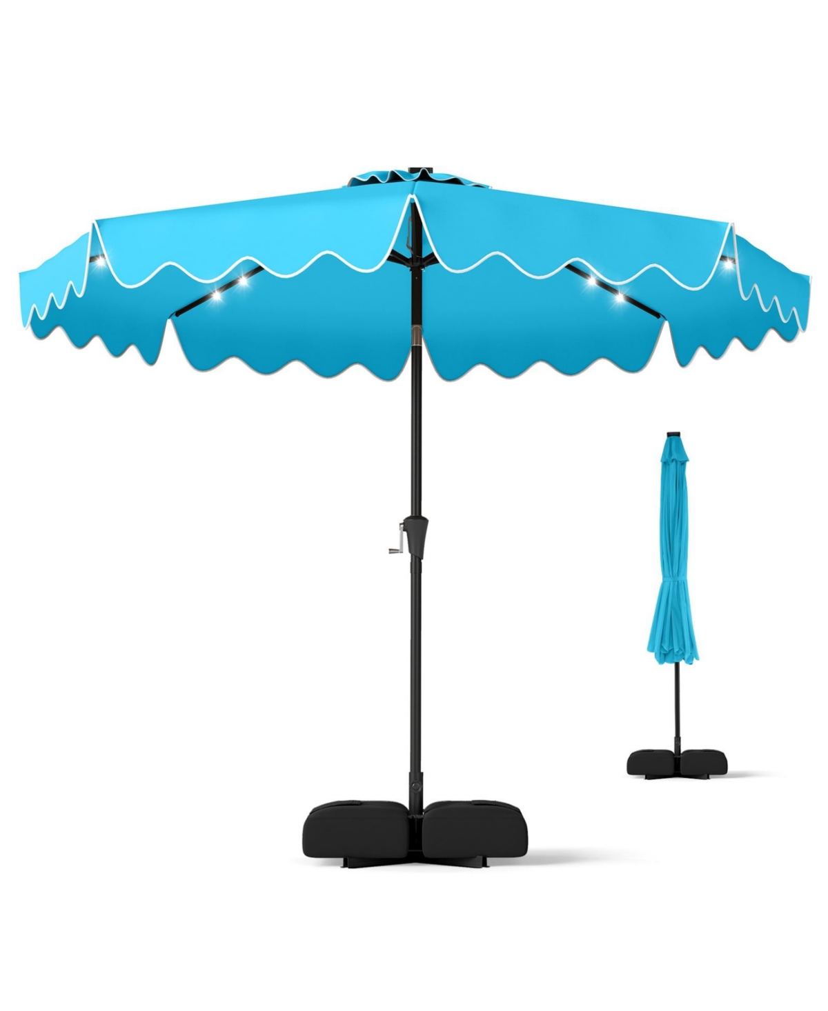 Click here for Sugift 10 Feet Solar Led Patio Umbrella with 32 Li... prices