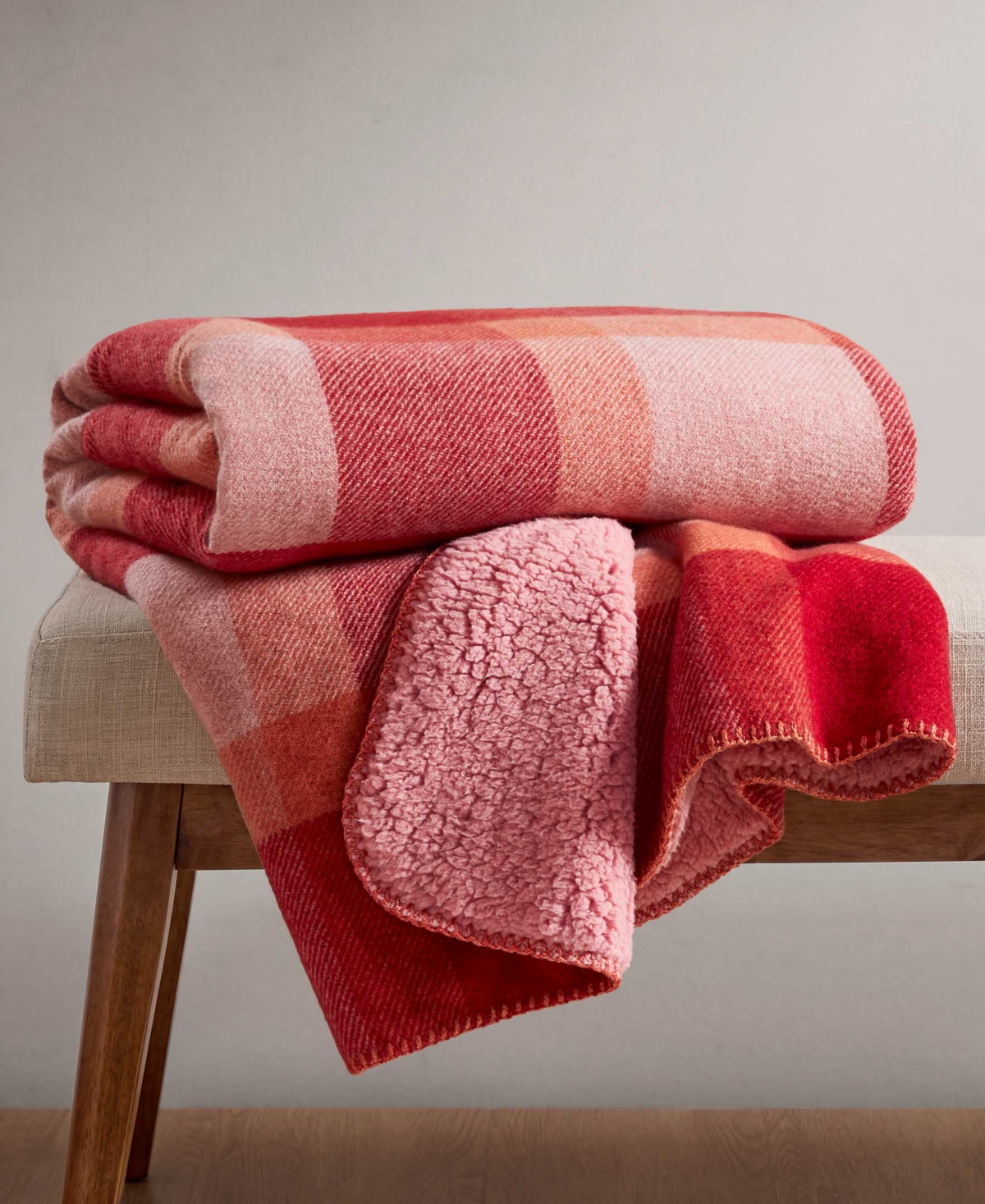 Click here for Arch Studio Sherpa Backed Plaid Ultra-Soft Throw... prices