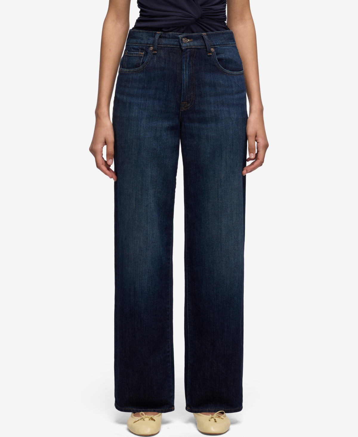 Click here for 7 For All Mankind Womens Stovepipe Straight Mid-Ri... prices