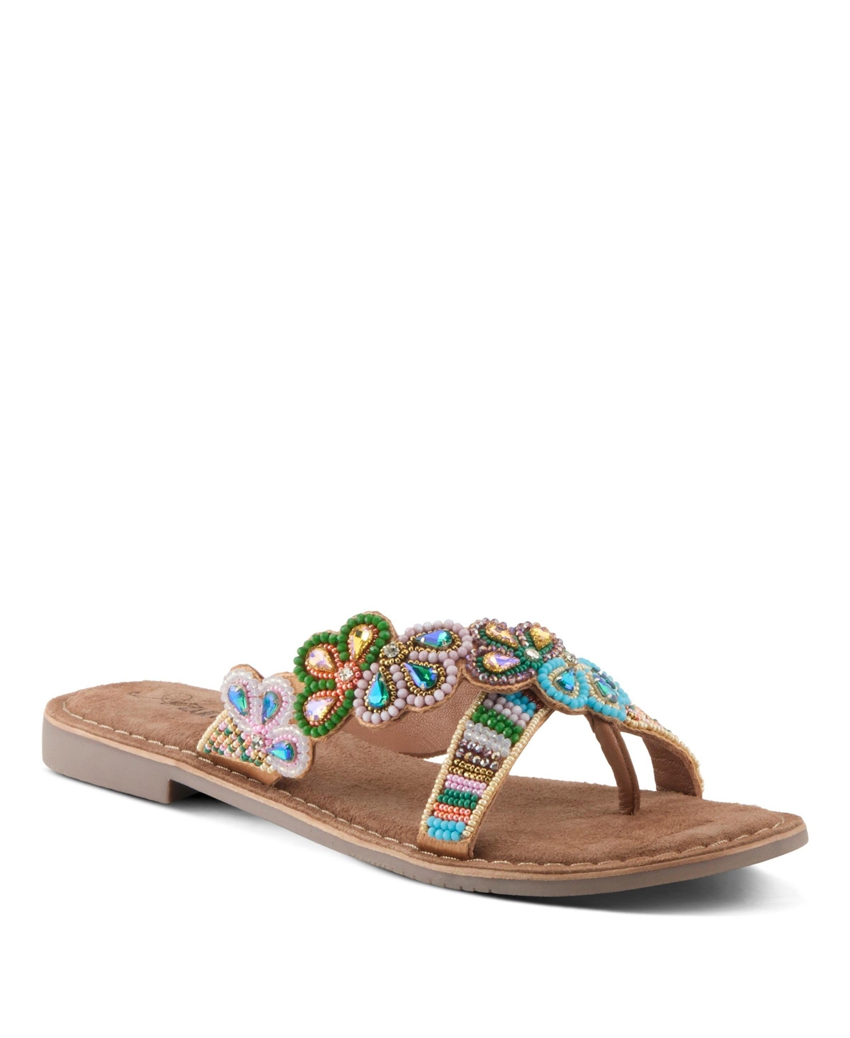 Click here for Azura Womens Sweetums Flat Sandal with Suede Upper... prices