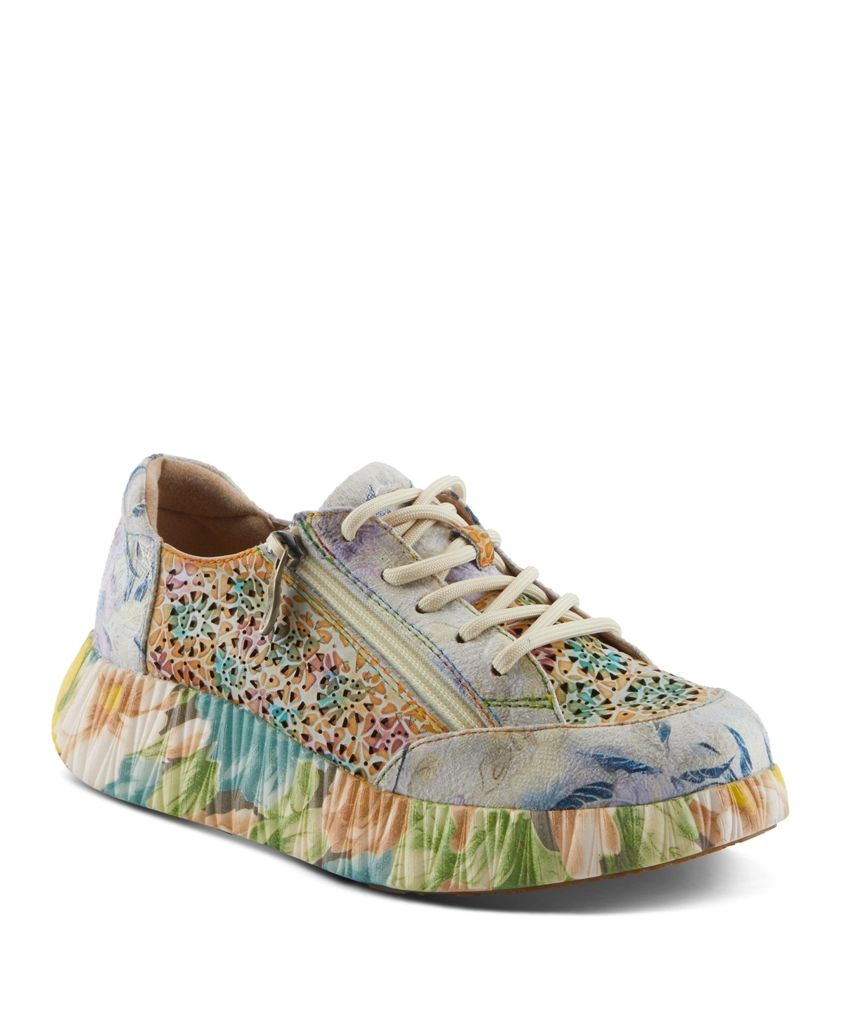 Click here for LArtiste Womens Bloomington Sneaker with Leather U... prices