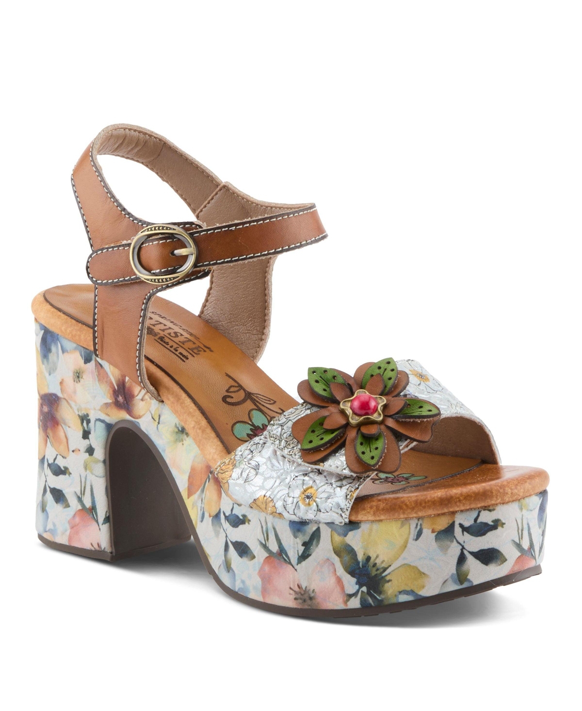 Click here for LArtiste Womens Felis Platform Sandal with Hand-Pa... prices