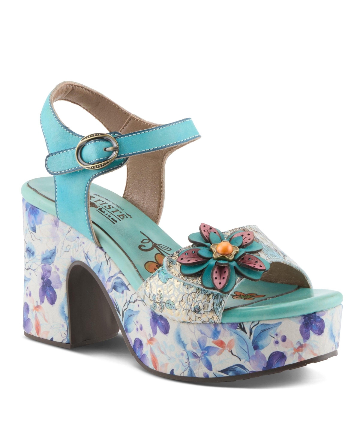Click here for LArtiste Womens Felis Platform Sandal with Hand-Pa... prices