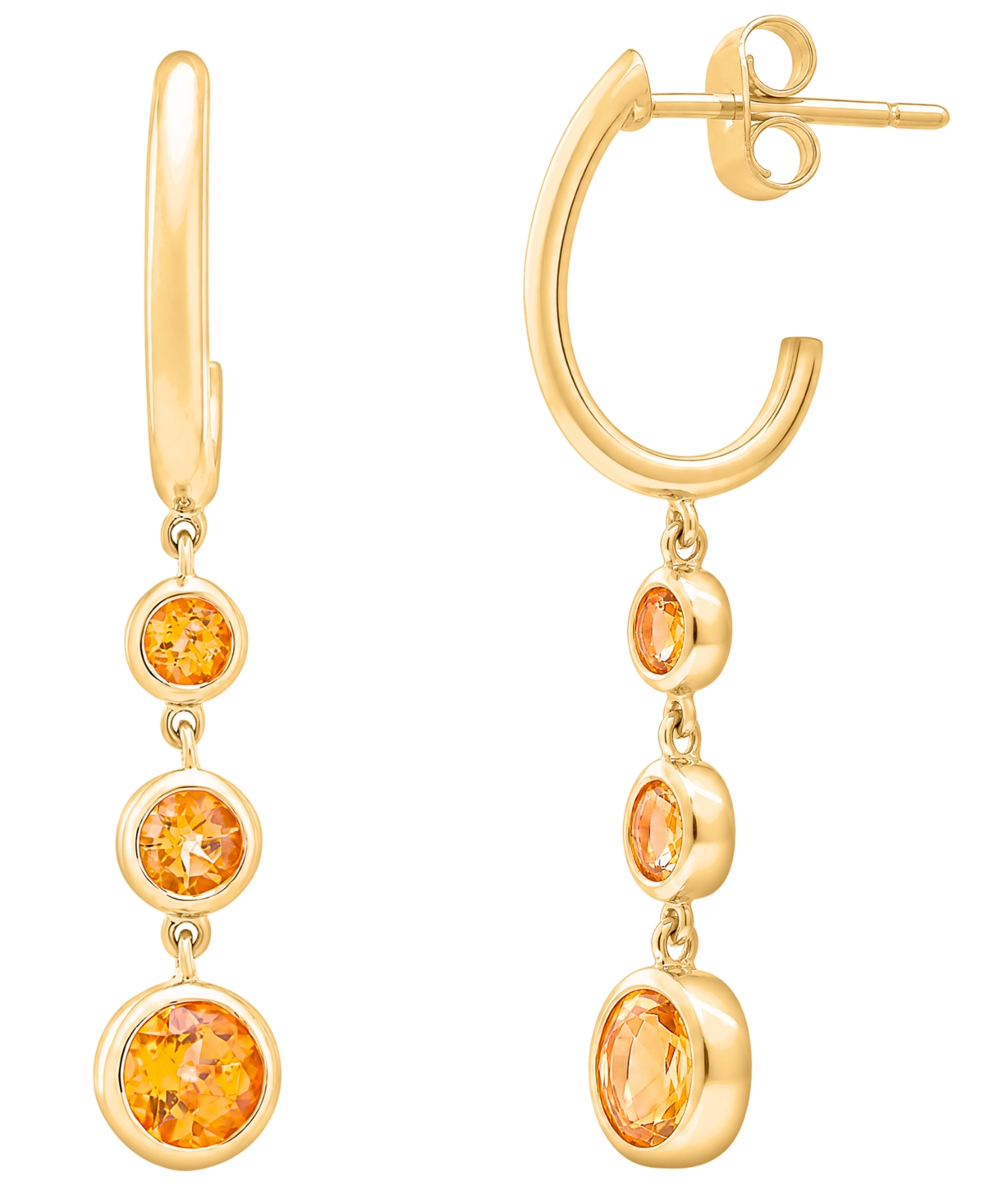 Click here for Macys Citrine (3/4 ct. t.w.) Drop Earrings in 14k... prices