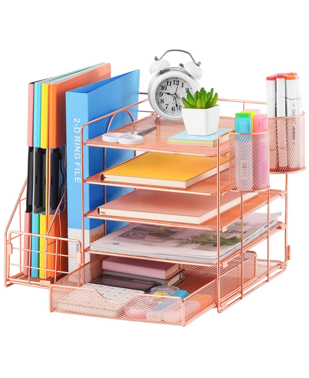 Click here for Danrong 5 Tier Desk Organizer with File Trays Maga... prices