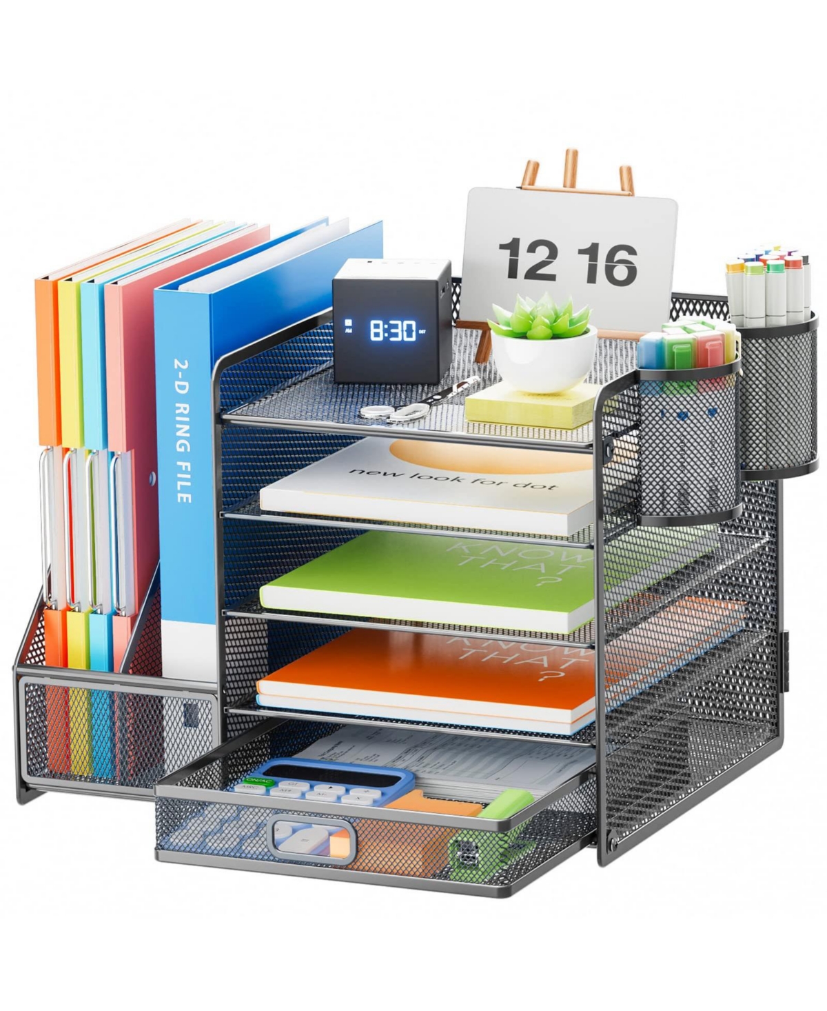 Click here for Danrong 5 Tier Desk Organizer with File Trays Maga... prices