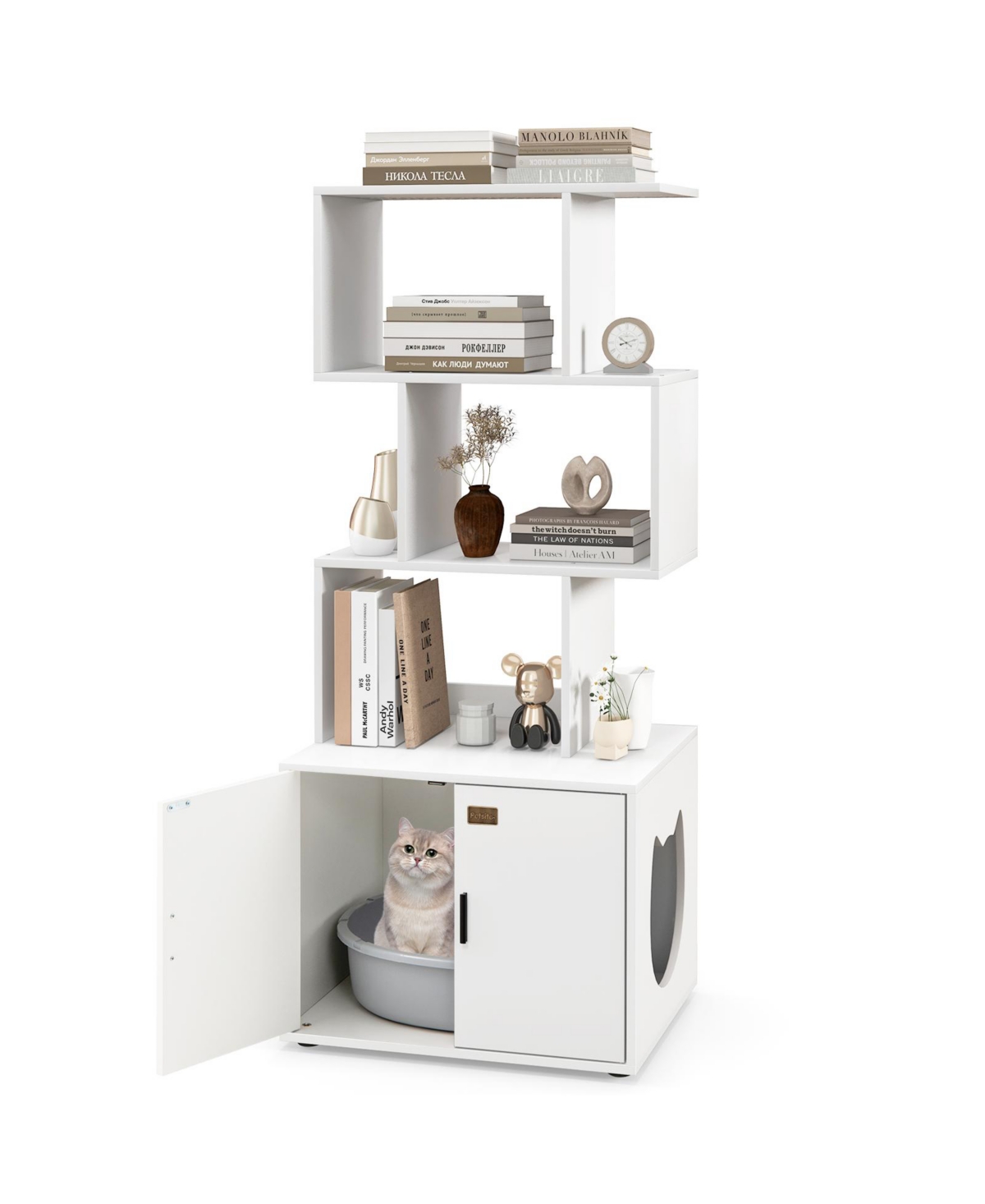 Click here for Ruie 56 Inch Tall Cat Litter Box Enclosure Cabinet... prices