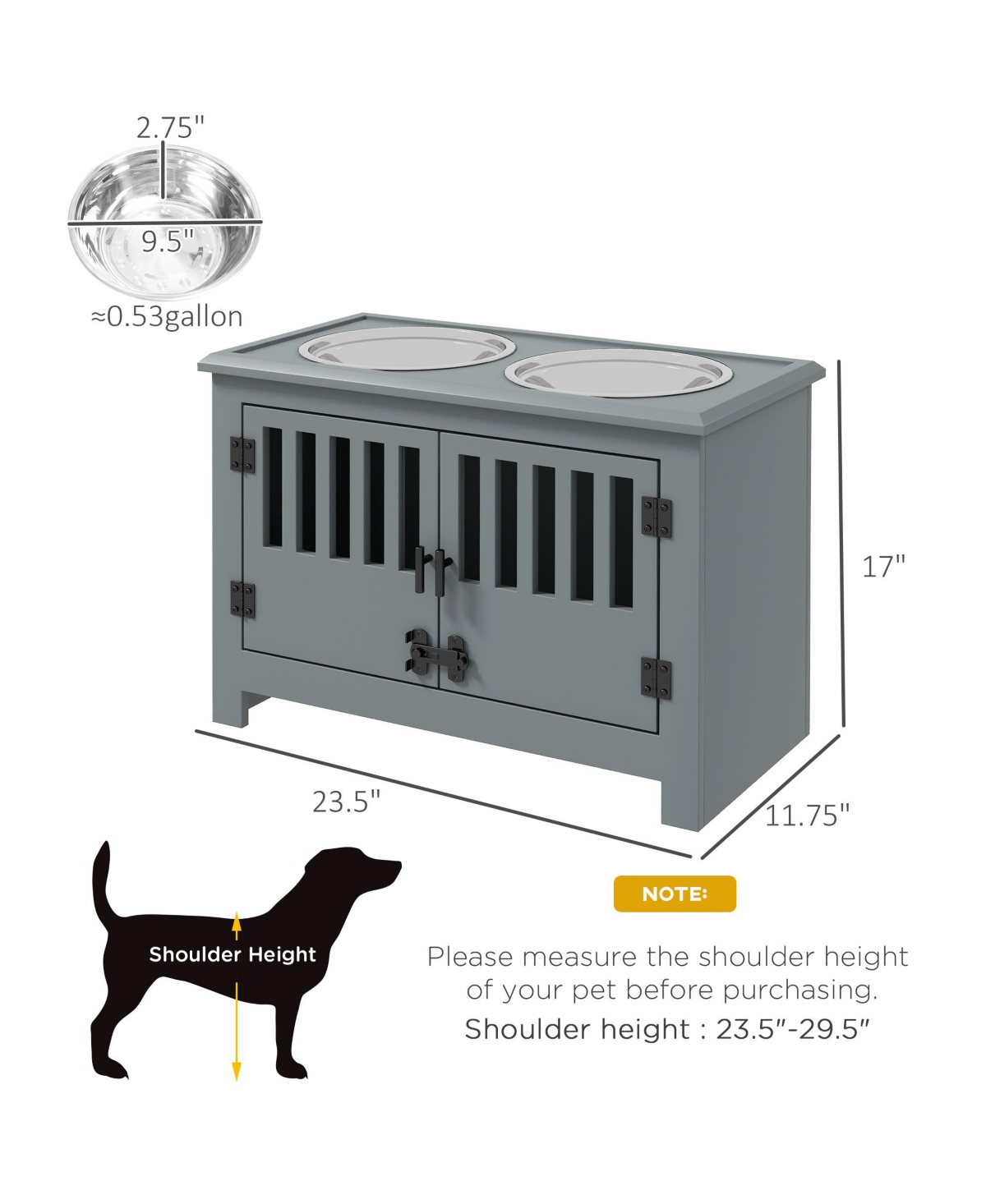 Click here for Ruie Dog Food Storage Cabinet with Feeding Station... prices