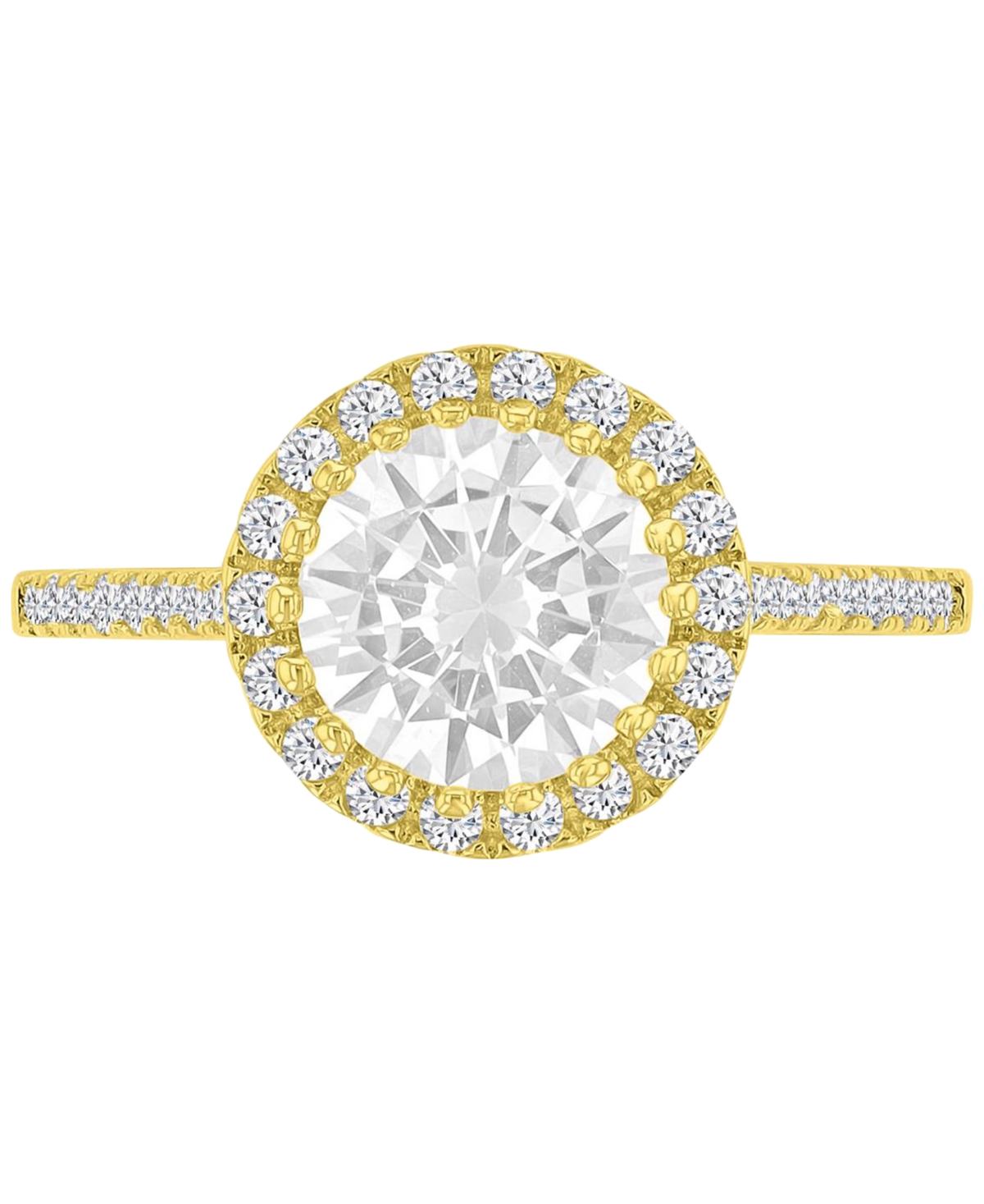 Click here for Macys 14k Gold-Plated Round Timeless Bridal Ring -... prices