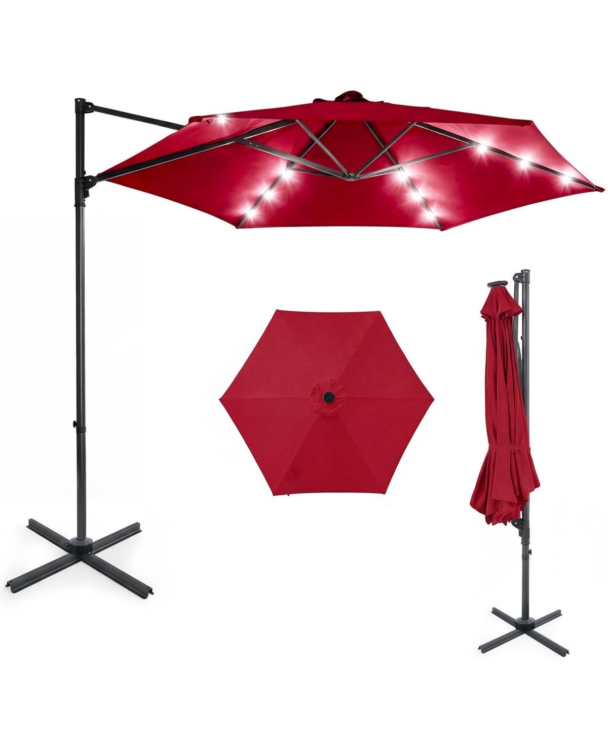 Click here for Costway 10 Feet Patio Cantilever Umbrella Large Of... prices