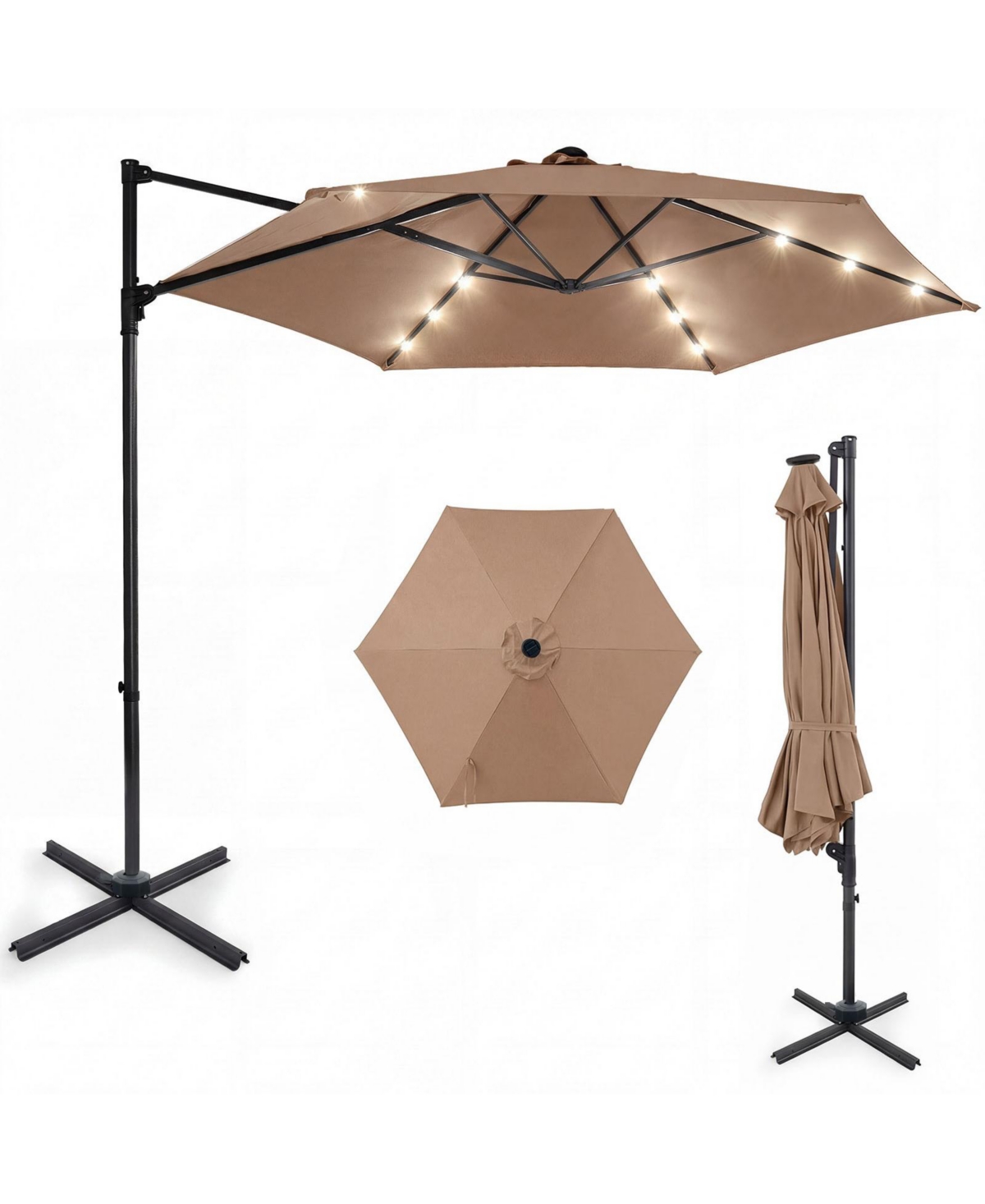 Click here for Costway 10 Feet Patio Cantilever Umbrella Large Of... prices
