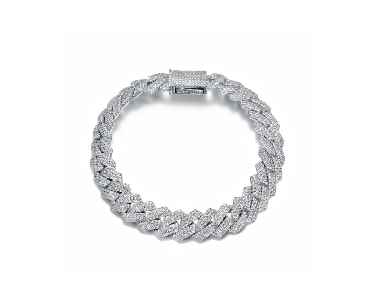 Click here for Rachel Glauber Dazzling Mens White Gold Plated Chi... prices