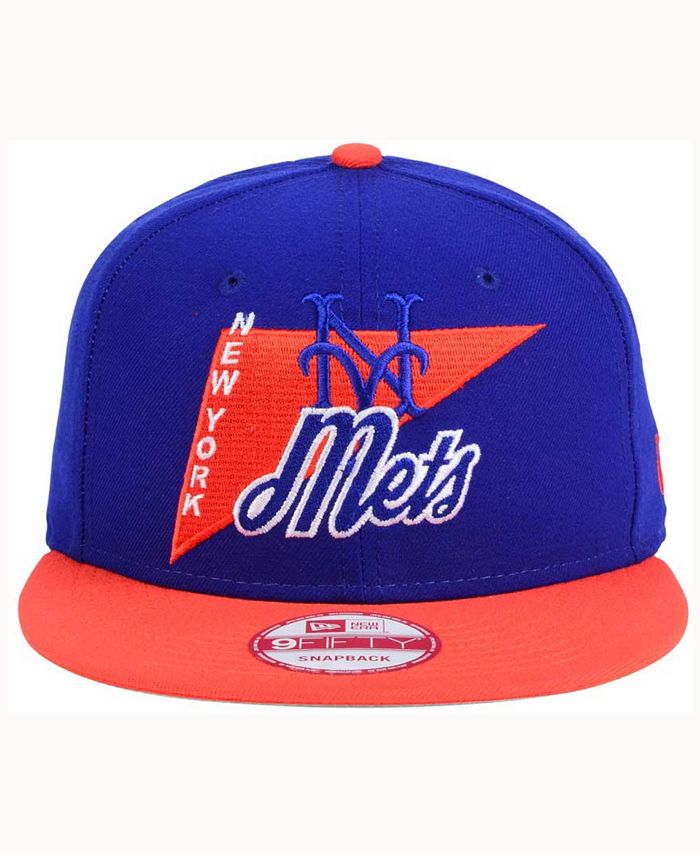 New Era New York Mets Logo Stacker 9FIFTY Snapback Cap - Macy's